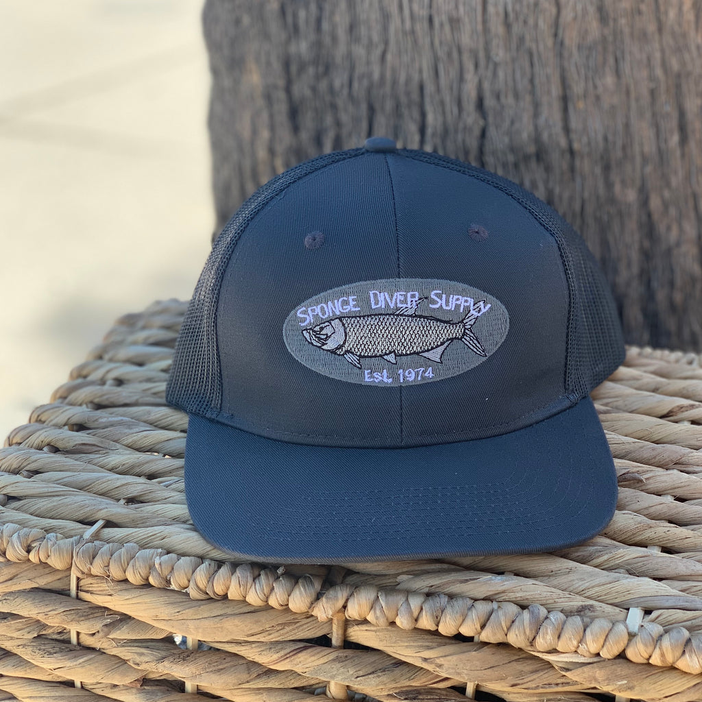 Fish Logo Trucker Hat | SPONGE DIVER SUPPLY
